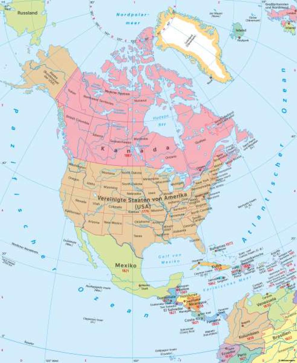 Nord- und Mittelamerika - Politische Übersicht-978-3-14-100383-3-146-1 ... Nord- und Mittelamerika - Politische Übersicht-978-3-14-100383-3-146-1 ...