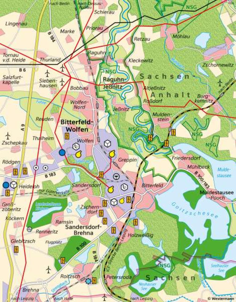 Bitterfeld-Wolfen - Landschaftswandel-978-3-14-100384-0-27-1-4 | Diercke.de