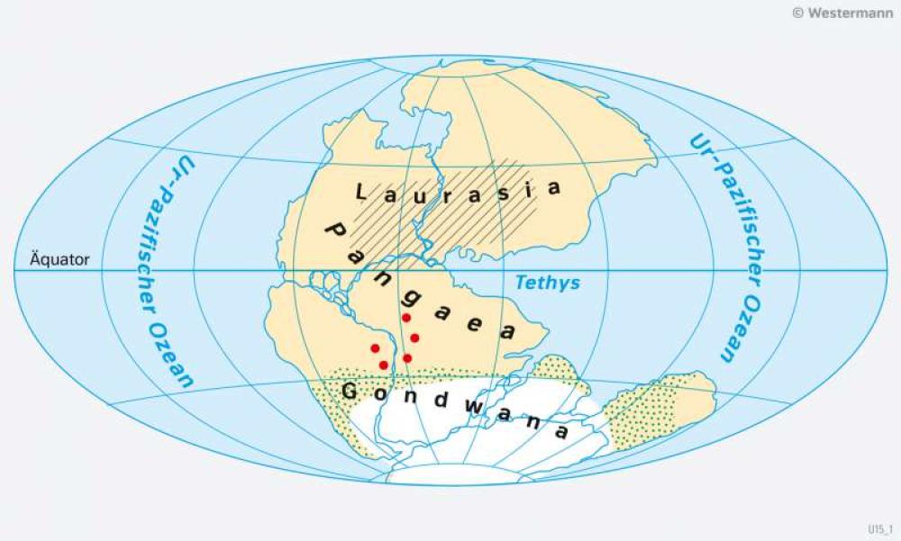 Erde - Die Wanderung der Kontinente seit dem Erdmittelalter-978-3-14 ...