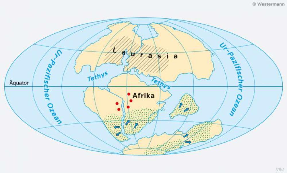 Erde - Die Wanderung der Kontinente seit dem Erdmittelalter-978-3-14-100870-8-12-1-2 | Diercke.de