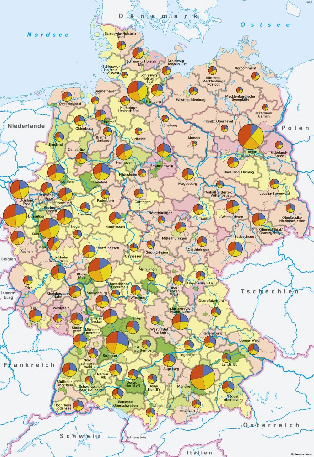 Deutschland - Wirtschaftsstruktur (Übersicht)-978-3-14-100900-2-72-1-1 | Diercke.de