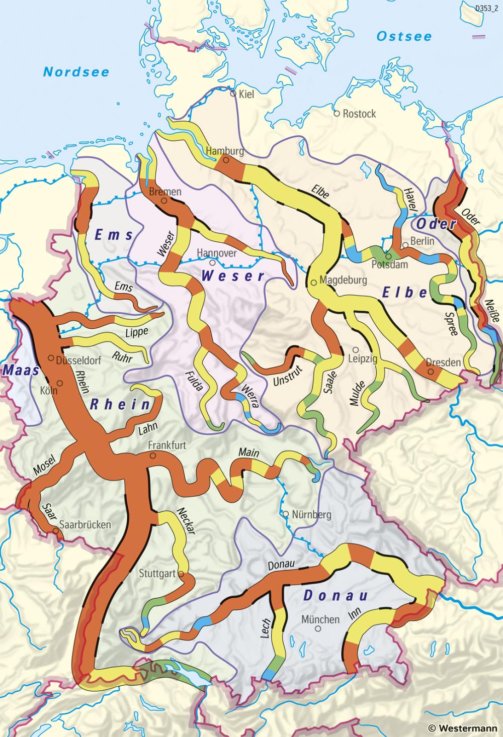 Deutschland - Gewässerstrukturgüte-978-3-14-100900-2-56-2-1 | Diercke.de