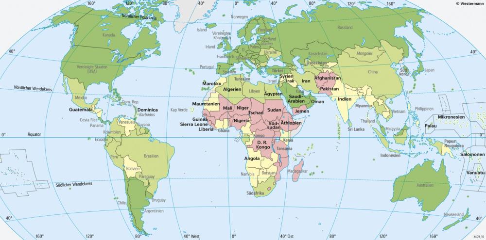 Erde - Human Development Index (HDI)-978-3-14-100900-2-288-1-1 | Diercke.de