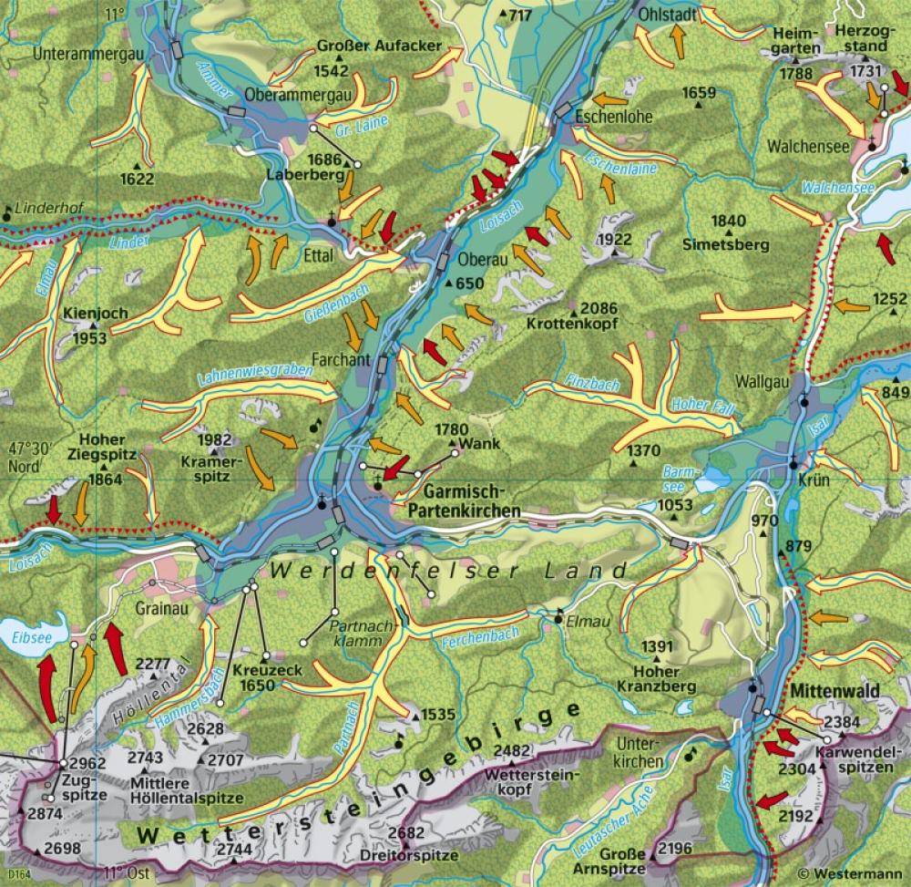 Bayerische Alpen - Erosionsgefährdung-978-3-14-100902-6-59-4-1 | Diercke.de