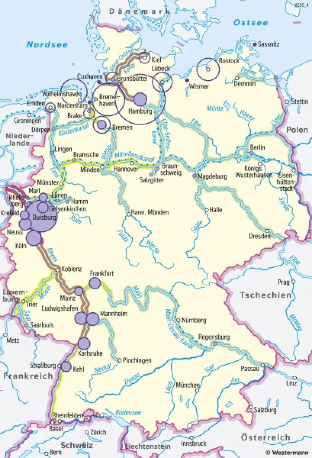 Deutschland - Schiffsverkehr-978-3-14-100902-6-66-4-1 | Diercke.de